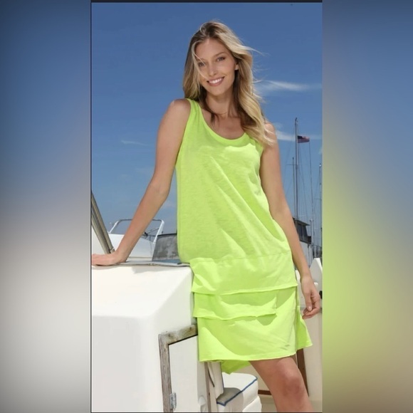 neon buddha | Dresses | New Neon Buddha Oasis Apple Green Dress Small ...